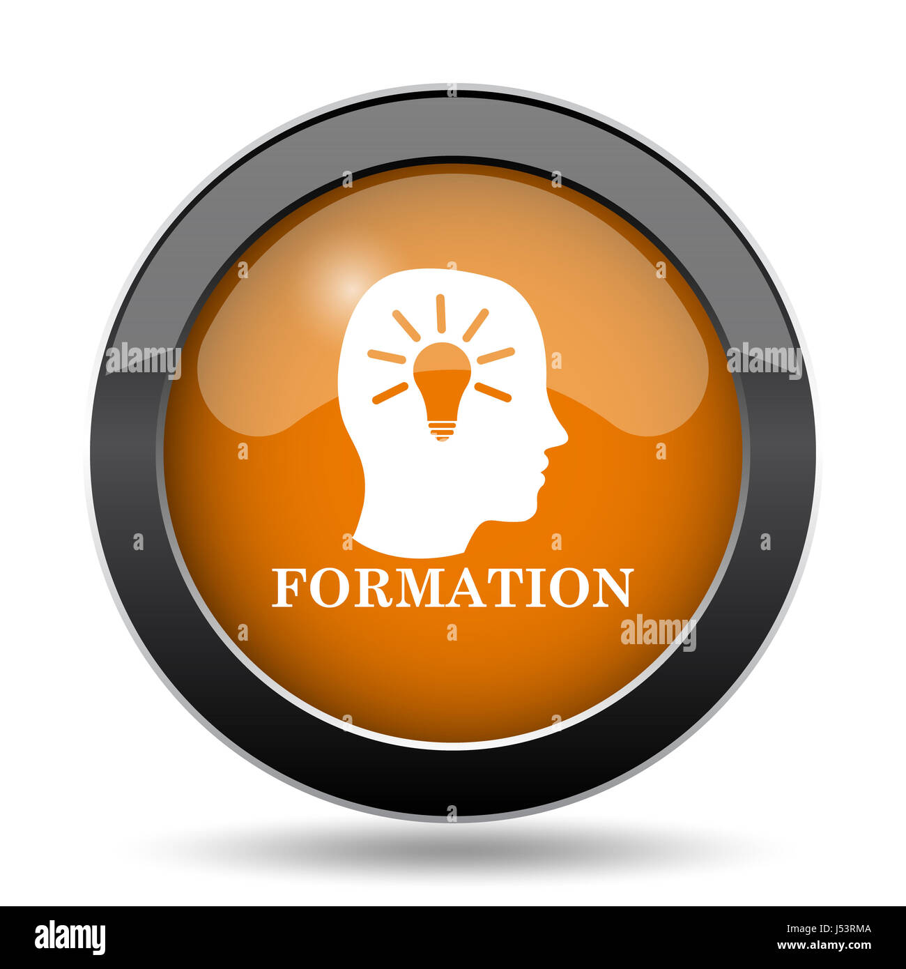 Formation icon. Formation website button on white background Stock ...