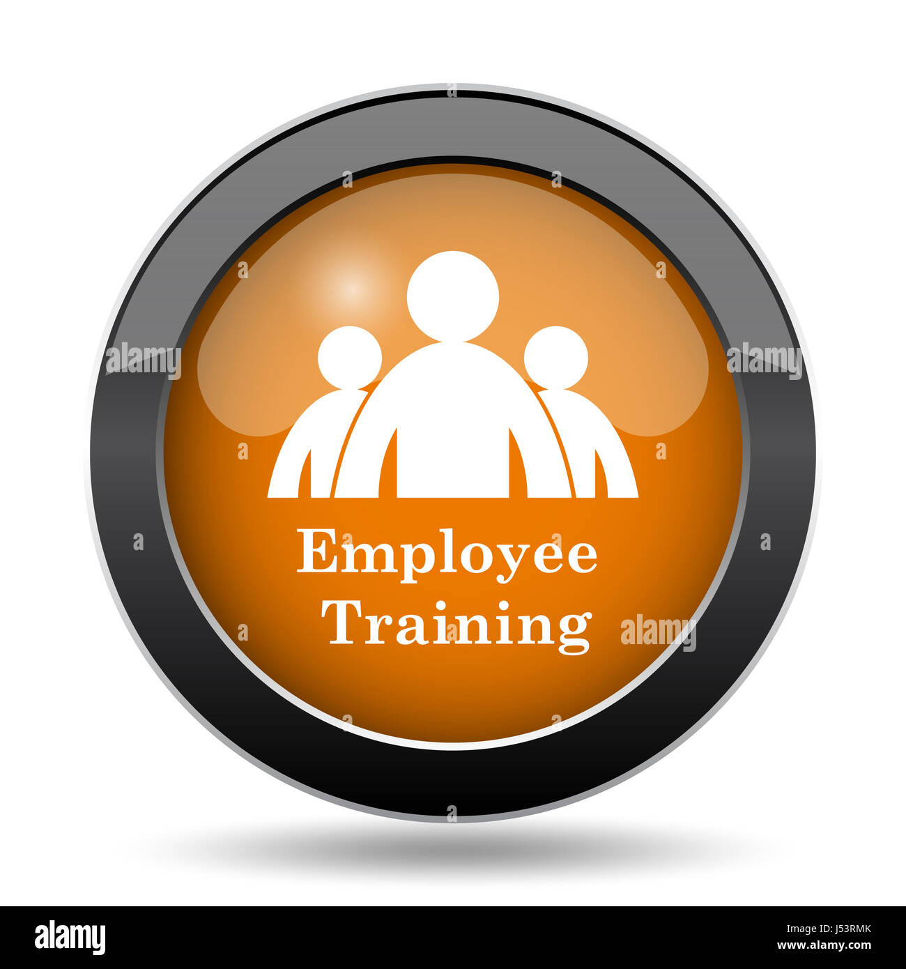 Employee training icon. Employee training website button on white ...