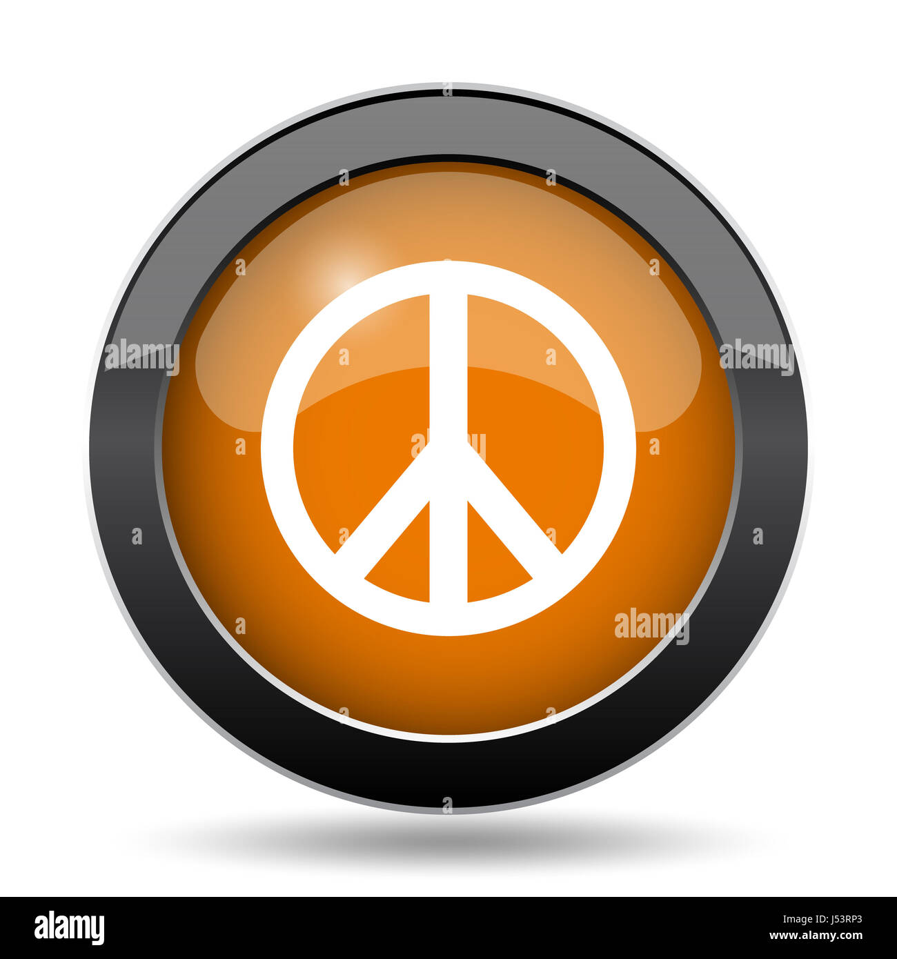Peace icon. Peace website button on white background Stock Photo - Alamy