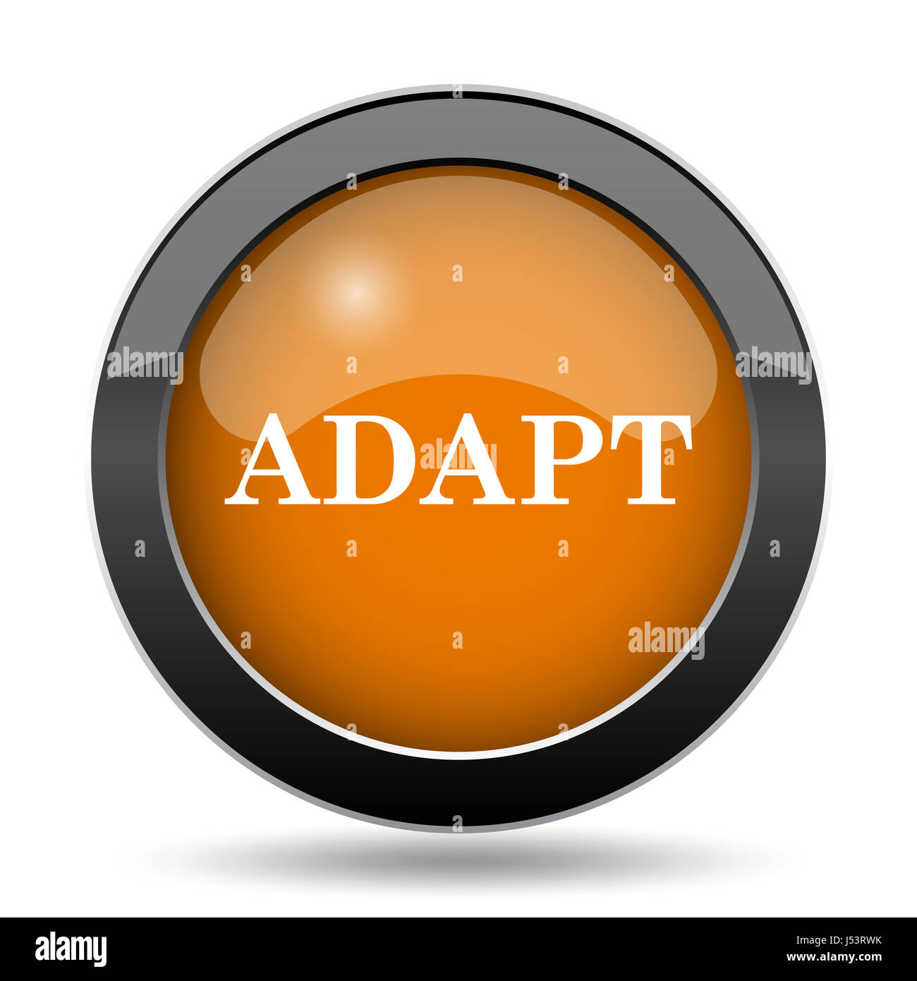 Adapt icon. Adapt website button on white background Stock Photo - Alamy