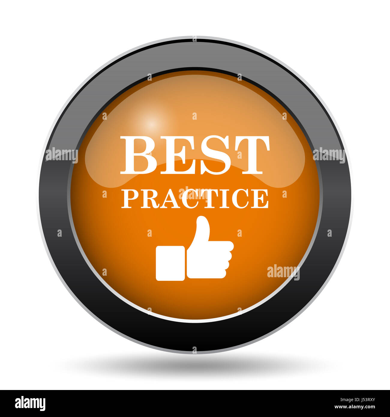 Best practice icon. Best practice website button on white background ...