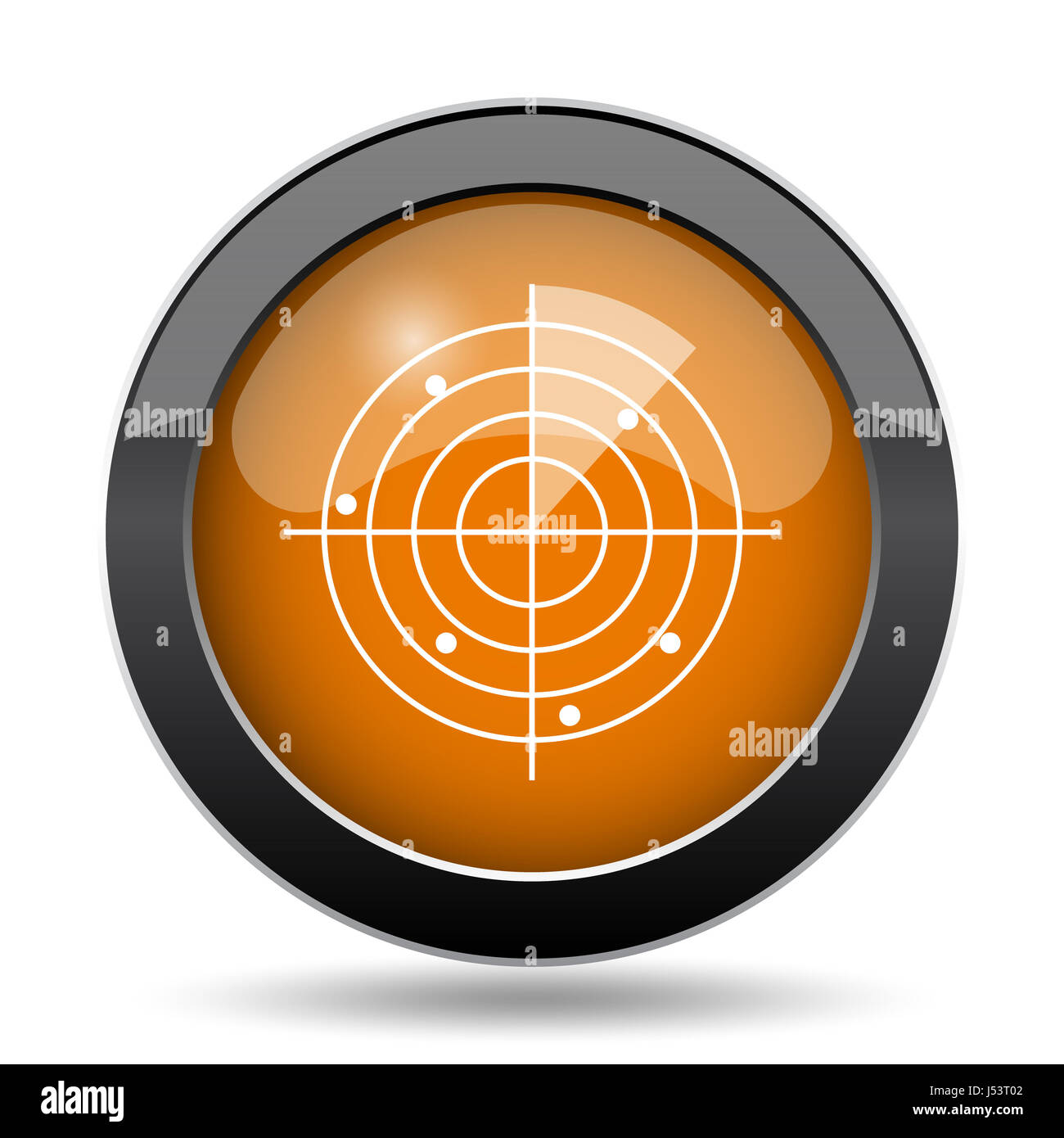 Radar icon. Radar website button on white background Stock Photo - Alamy
