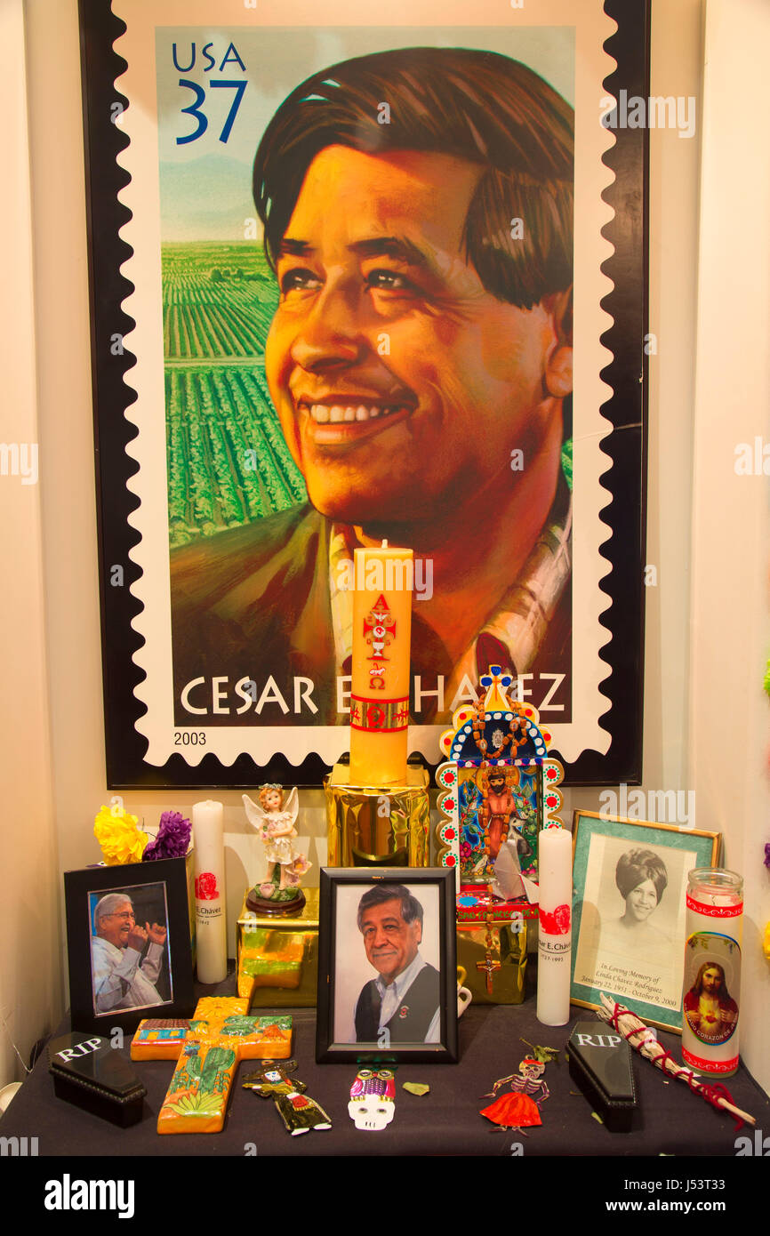 Cesar Chavez tribute table, Cesar Chavez National Monument, California ...