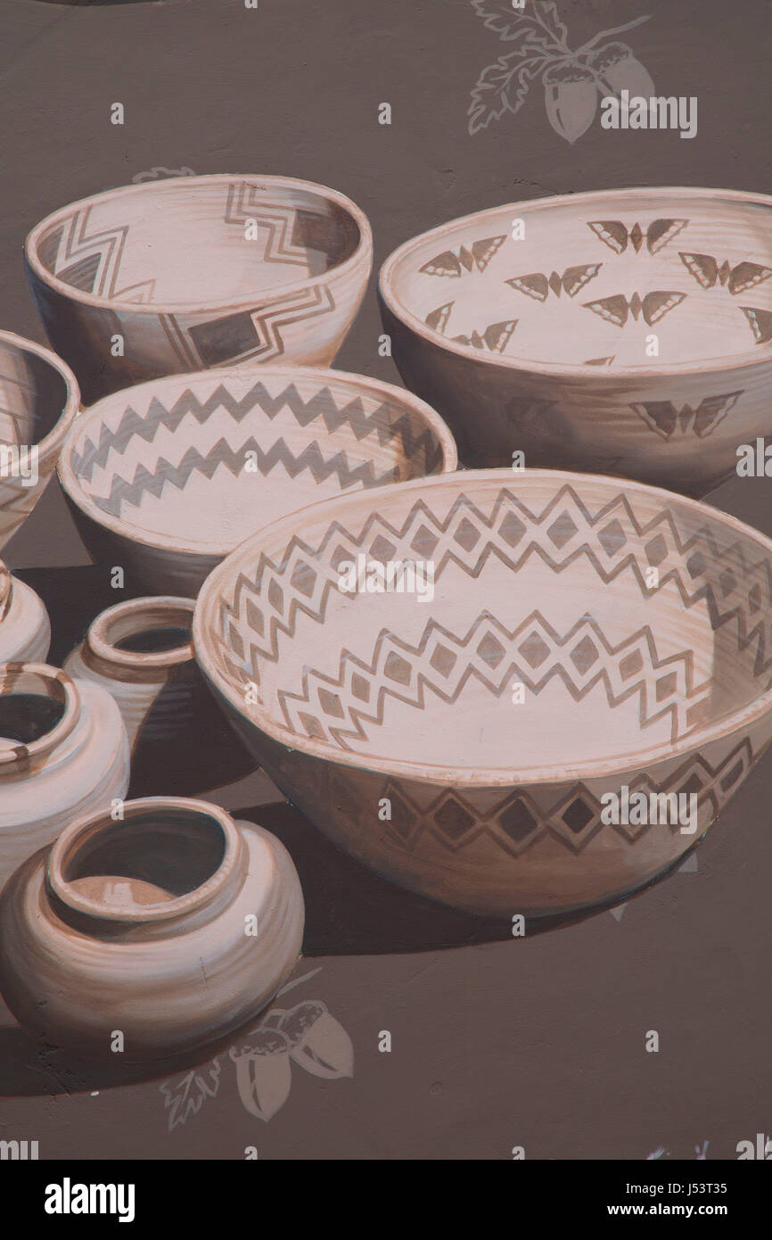 People of the Mountains mural, Tehachapi, California Stock Photo - Alamy