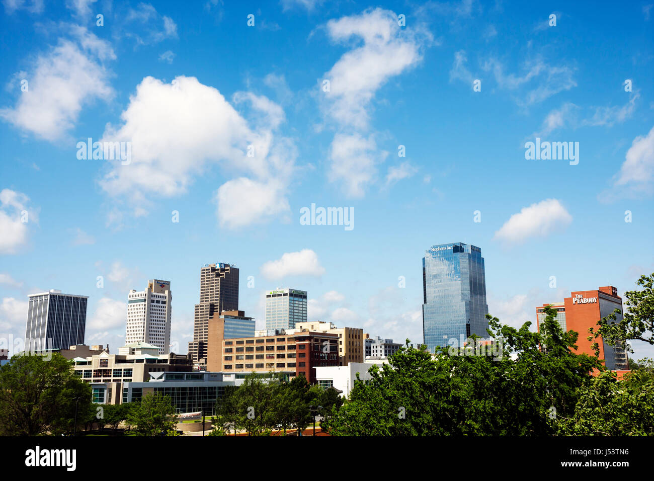 Little Rock Arkansas,Junction Bridge,view,downtown skyline,cityscape ...