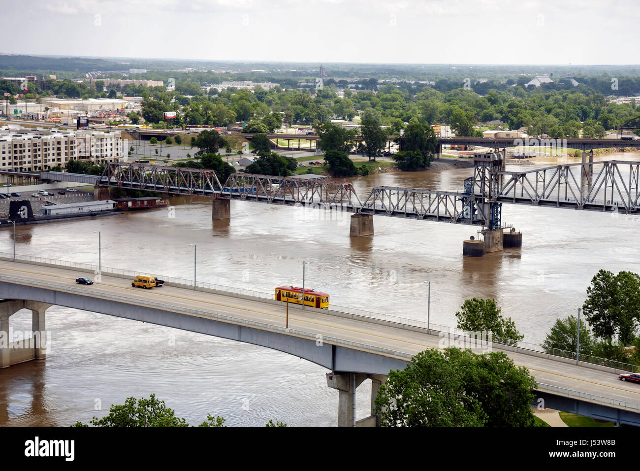 Little Rock Arkansas,Arkansas River,North Little Rock view,Junction ...