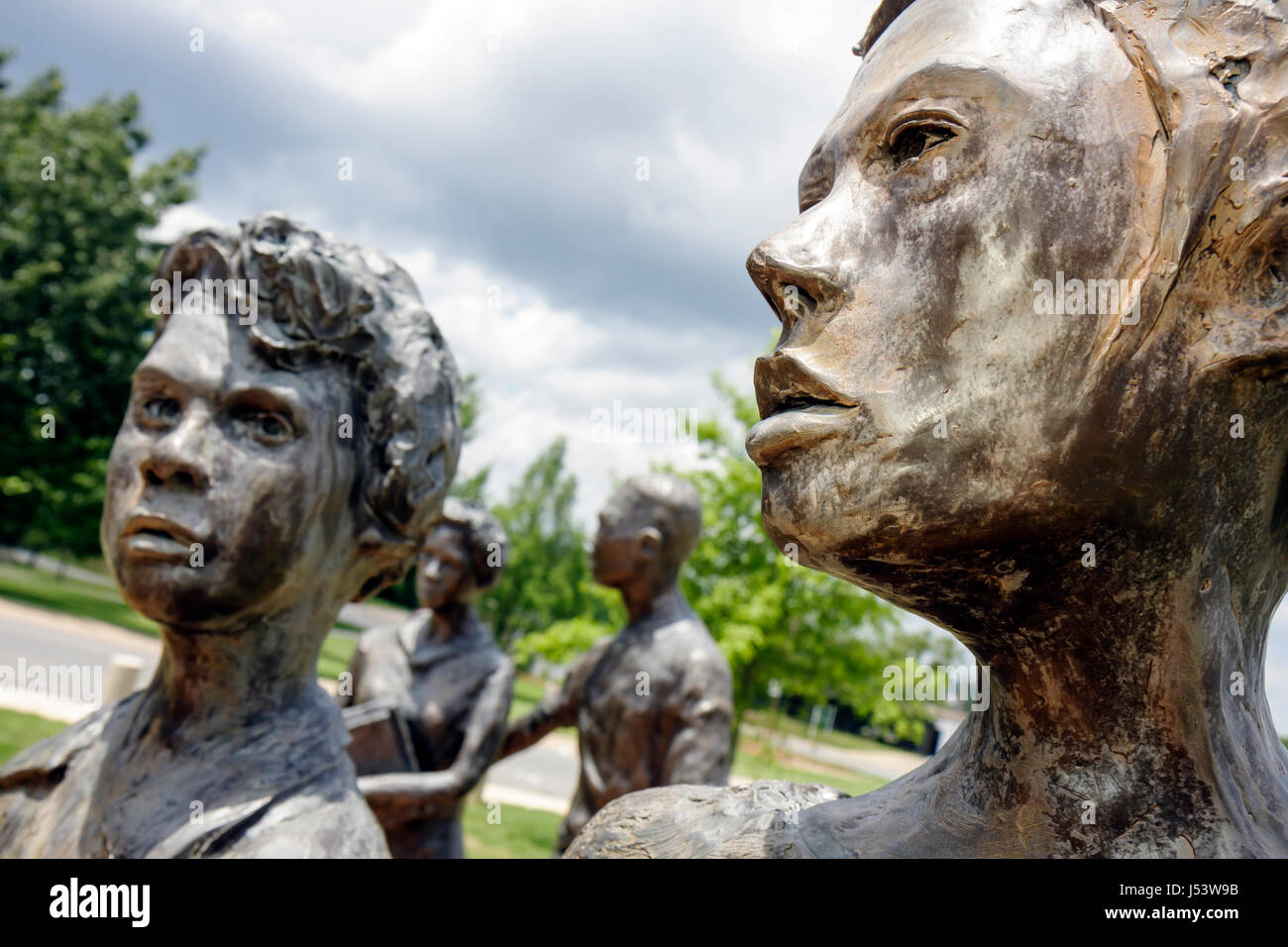 Little Rock Arkansas,Little Rock Nine,Central High School,life size ...