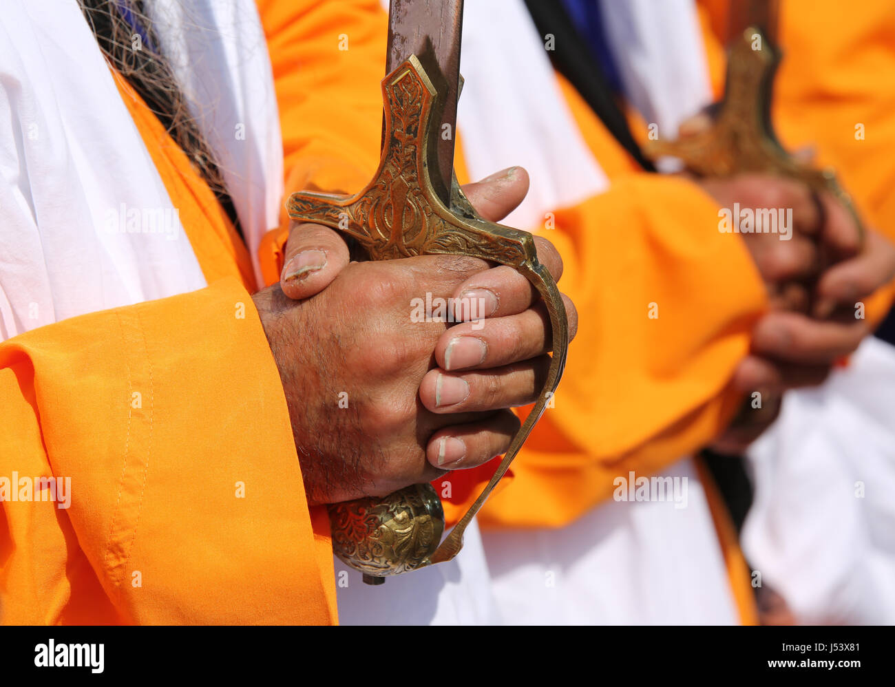 Hand on sword hilt hi-res stock photography and images - Alamy