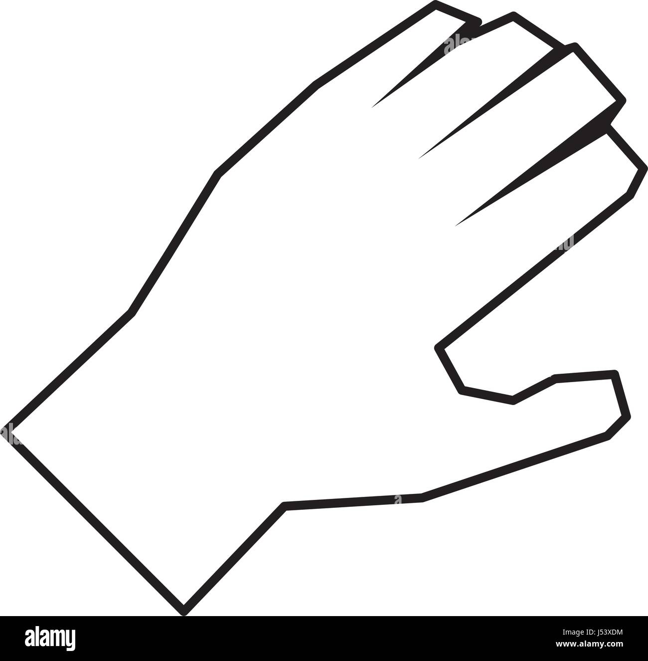 open hand draw Stock Vector Image & Art - Alamy