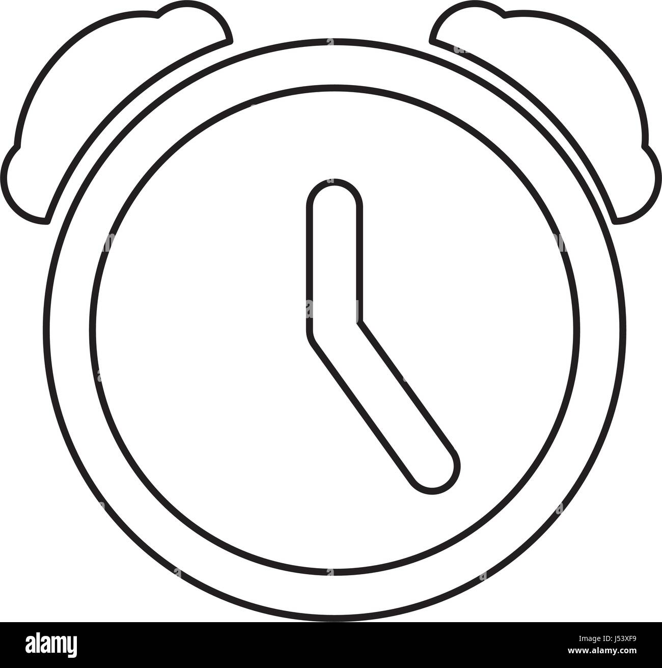 clock alarm pictogram Stock Vector Image & Art - Alamy