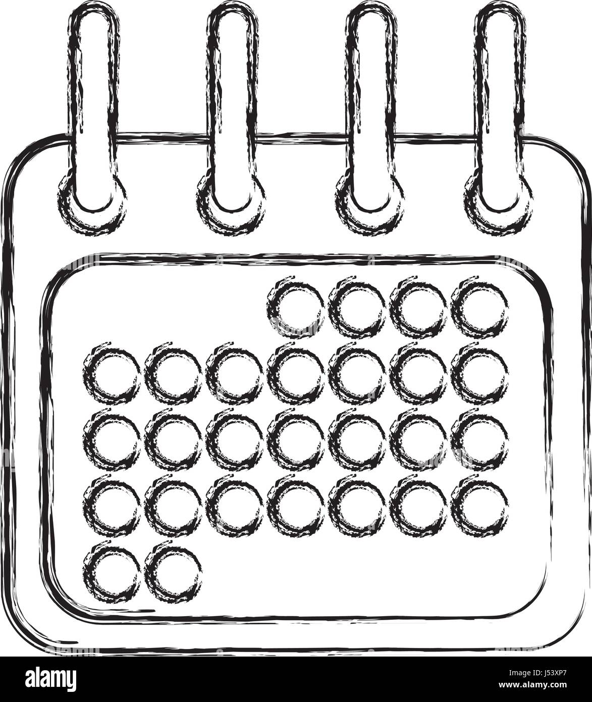 calendar draw sign Stock Vector Image & Art - Alamy