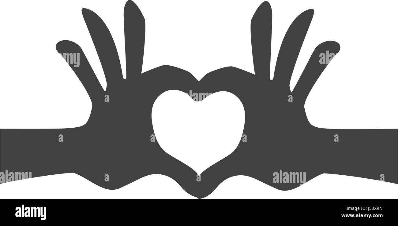 hands heart shape Stock Vector Image & Art - Alamy