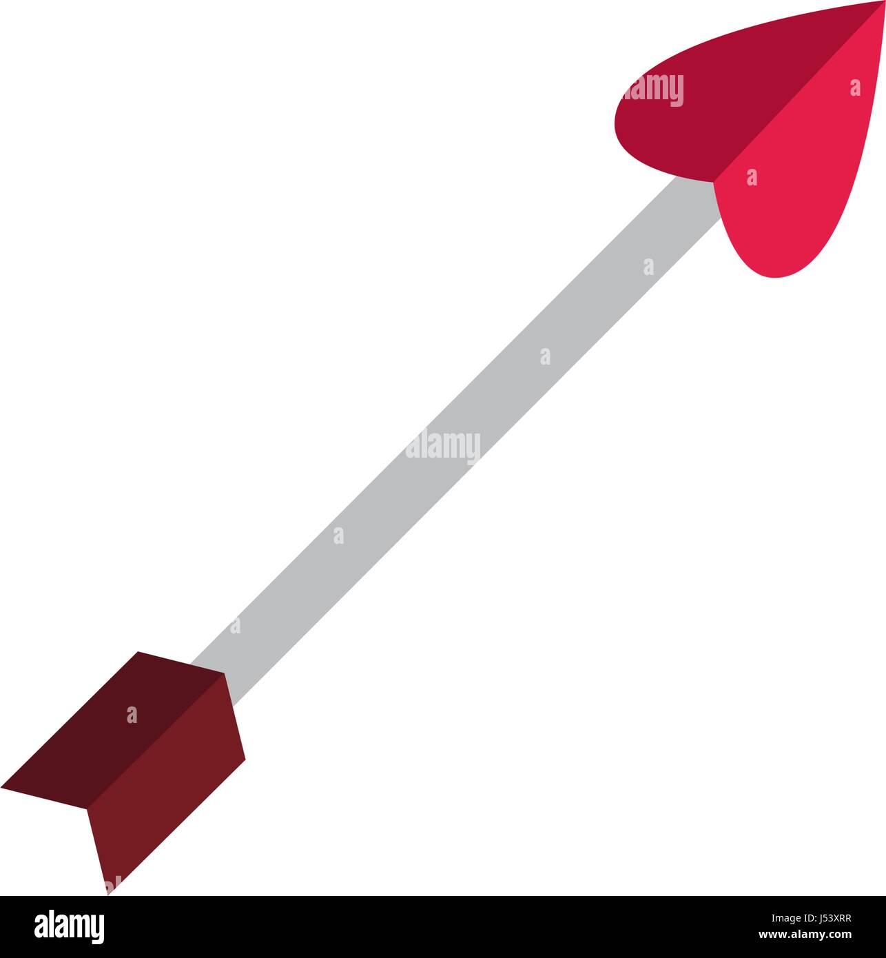 arrow heart shape Stock Vector Image & Art - Alamy