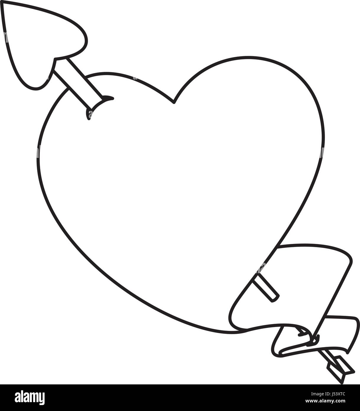 Uncolored heart hi-res stock photography and images - Alamy