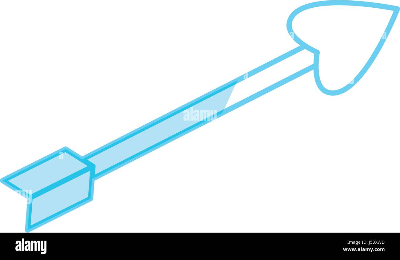 arrow heart shape Stock Vector Image & Art - Alamy