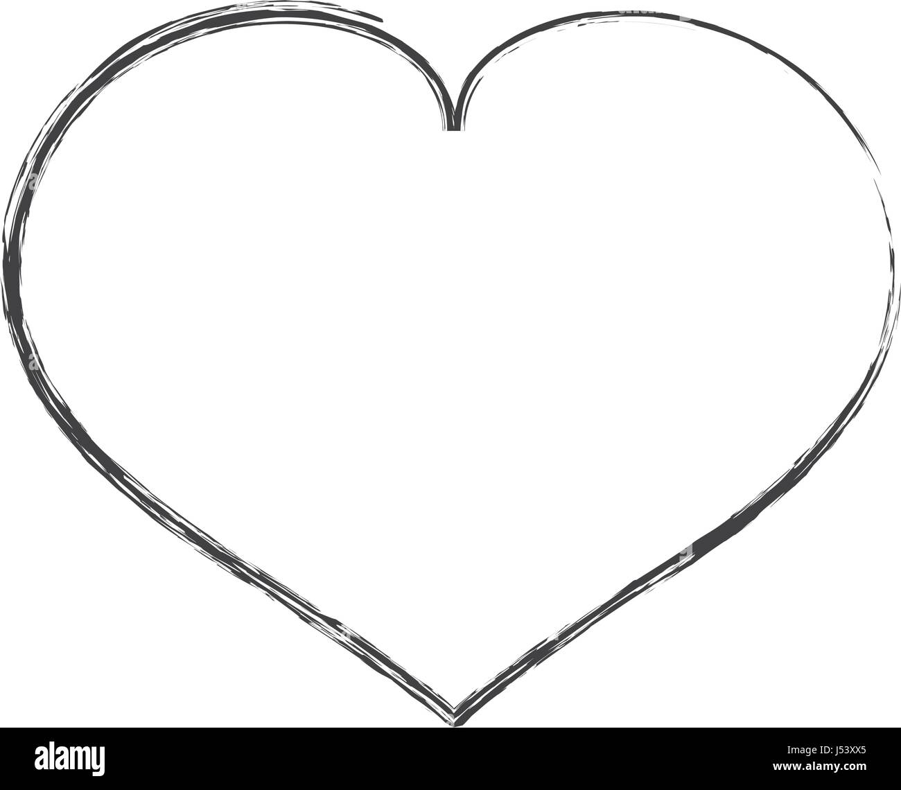 Uncolored heart hi-res stock photography and images - Alamy