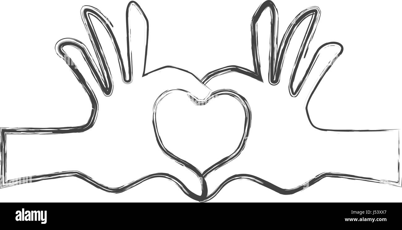 Uncolored Heart High Resolution Stock Photography and Images - Alamy