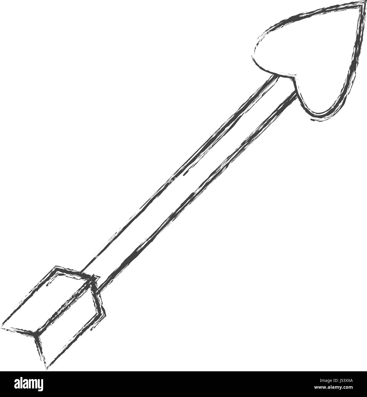 arrow heart shape Stock Vector Image & Art - Alamy