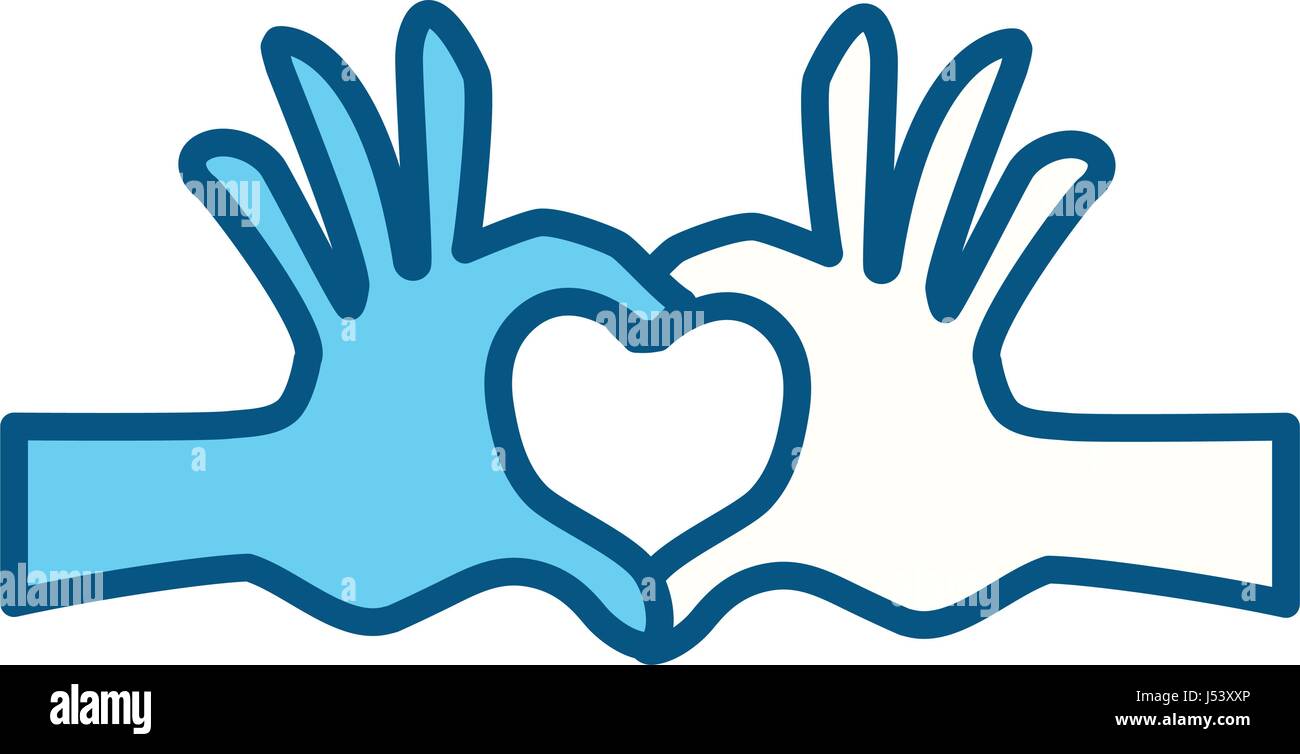 hands heart shape Stock Vector Image & Art - Alamy