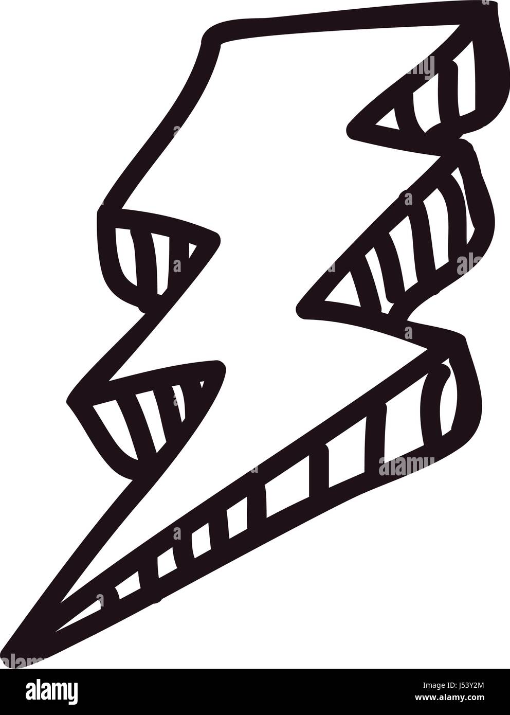 thunder doodle cartoon Stock Vector Image & Art - Alamy