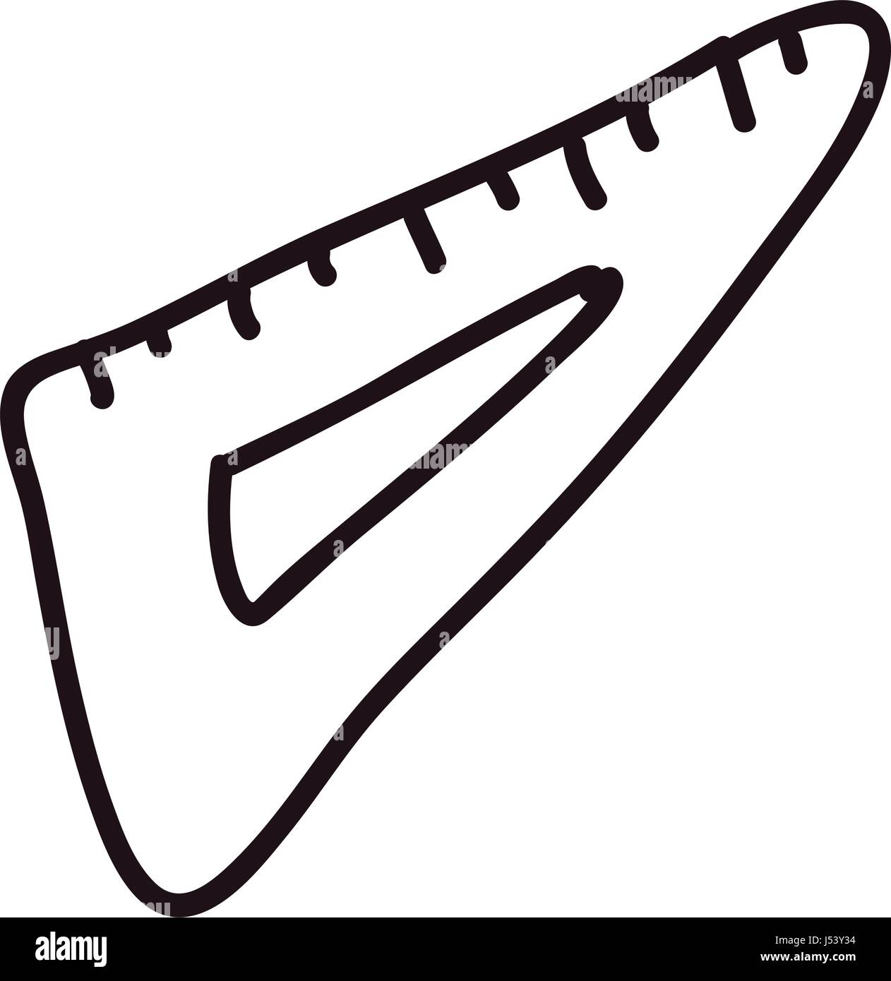 triangle ruler doodle Stock Vector Image & Art - Alamy