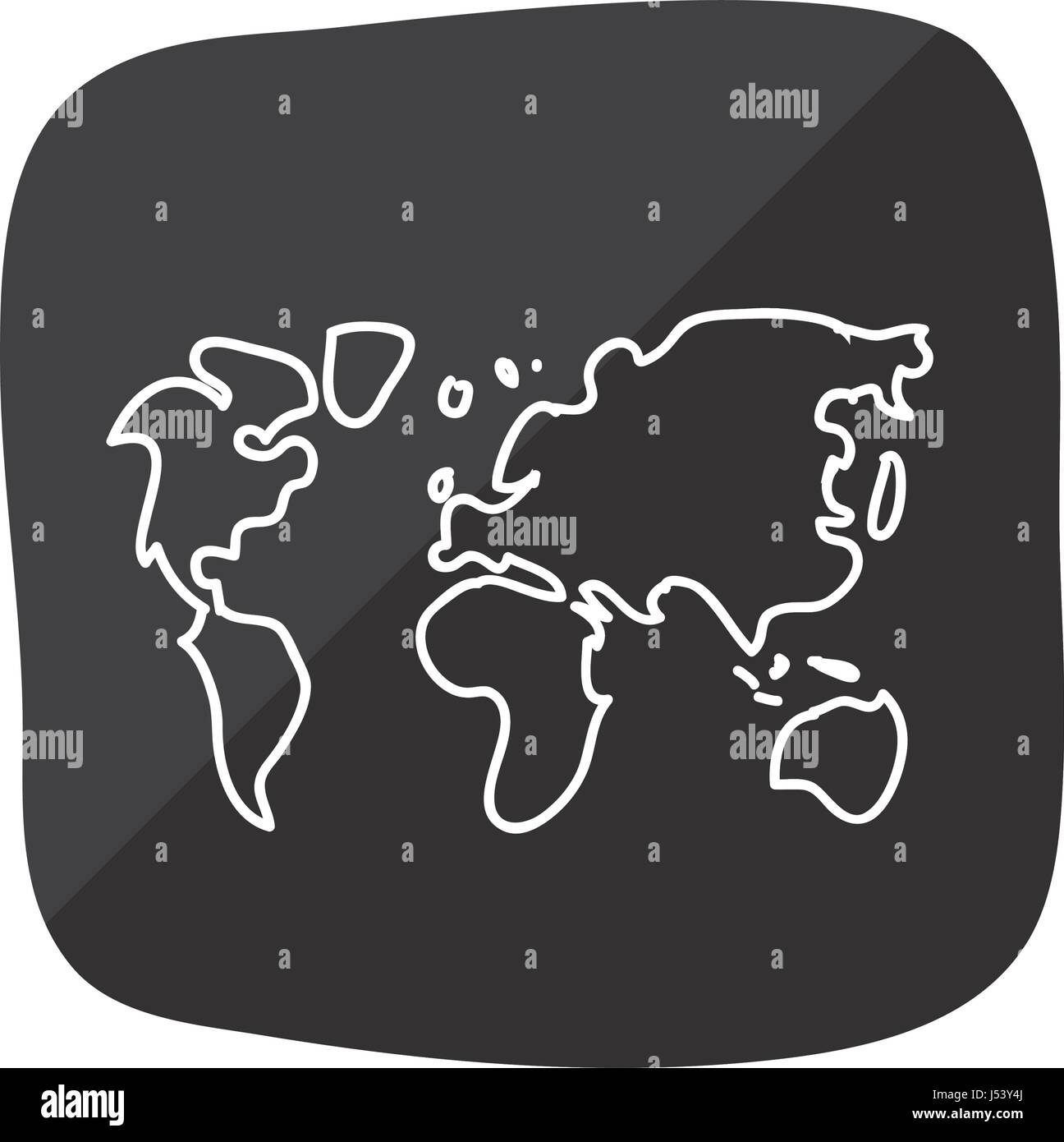 earth continents doodle Stock Vector Image & Art - Alamy