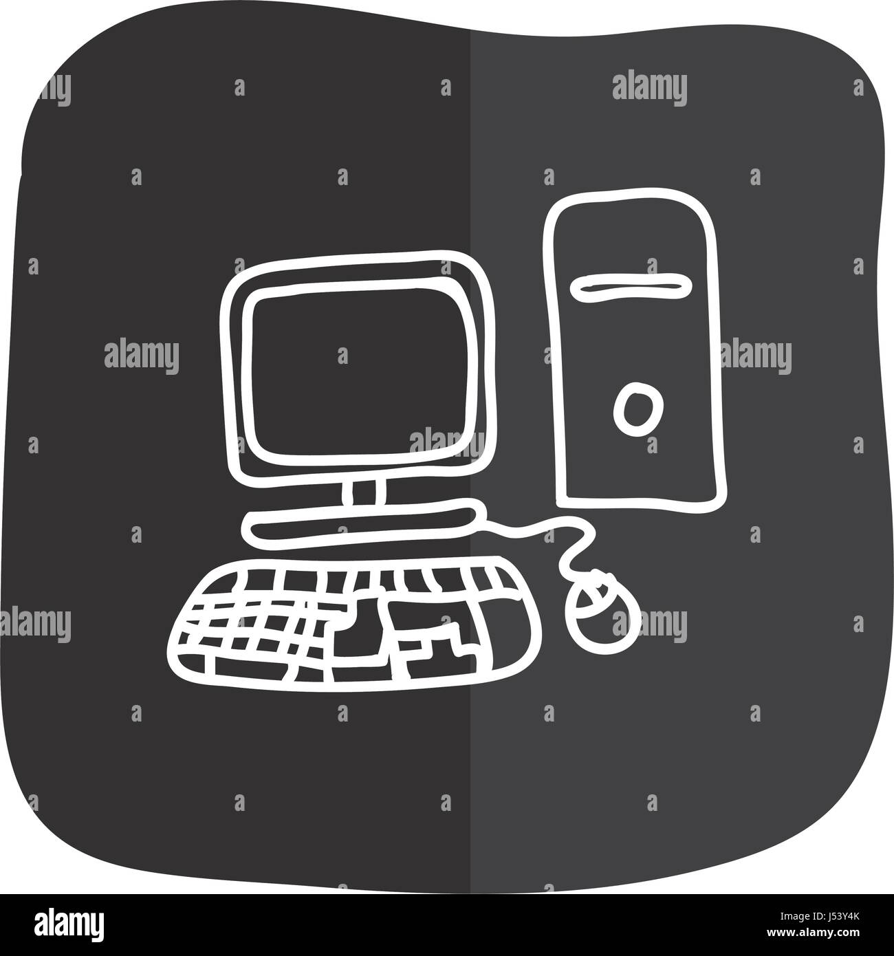 pc technology doodle Stock Vector Image & Art - Alamy