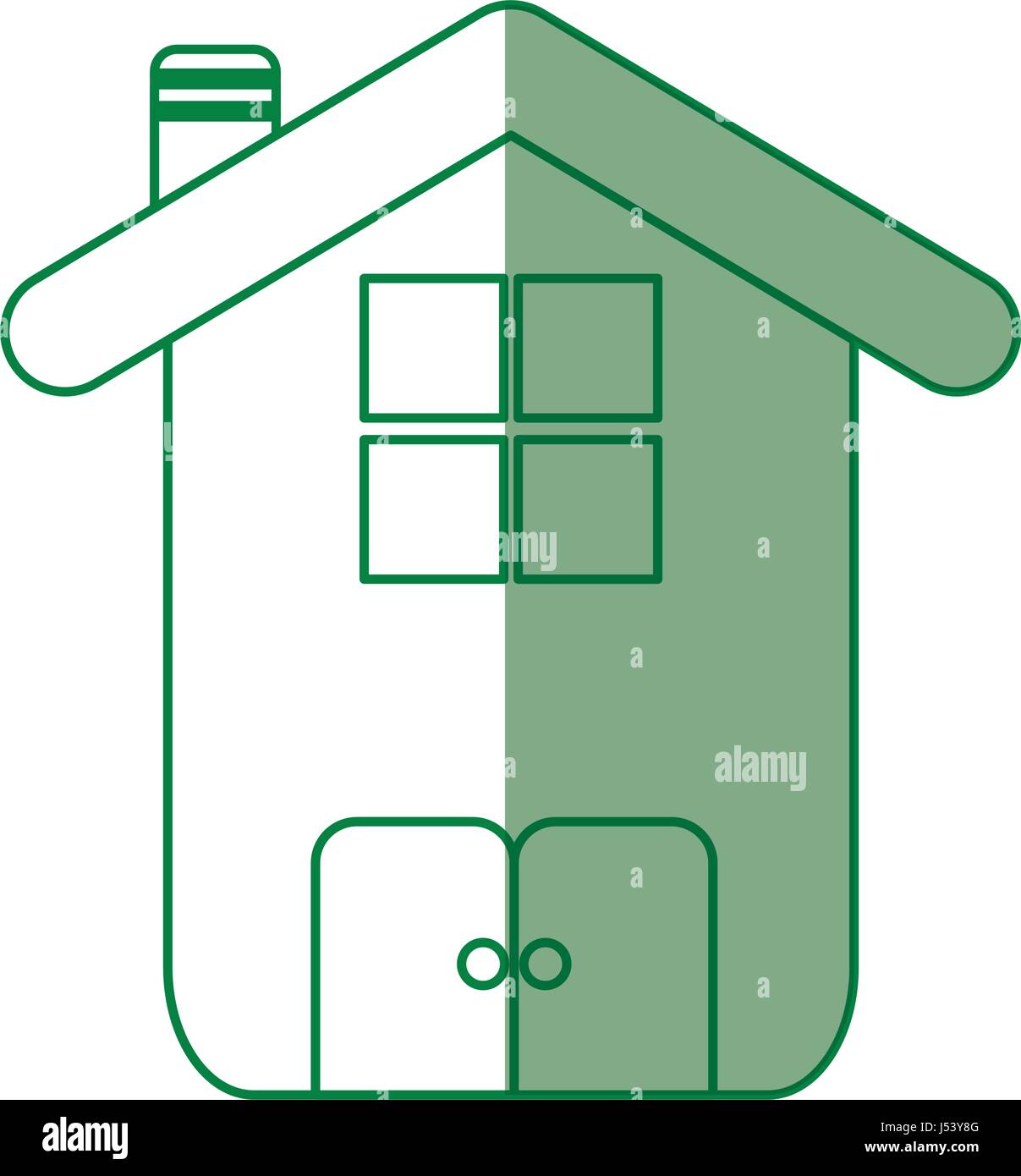 Shaded house Stock Vector Images - Alamy