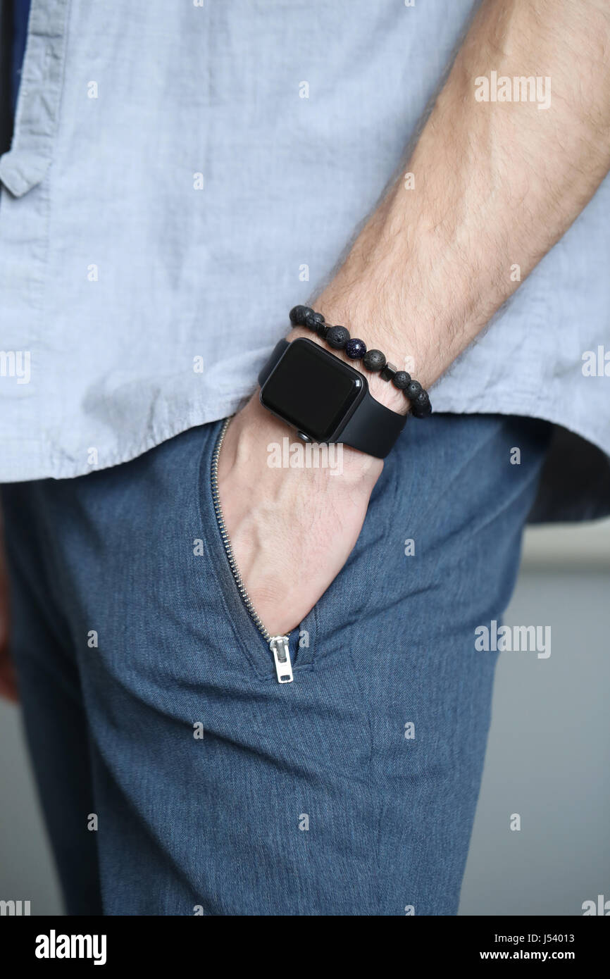 Man with watch Stock Photo - Alamy