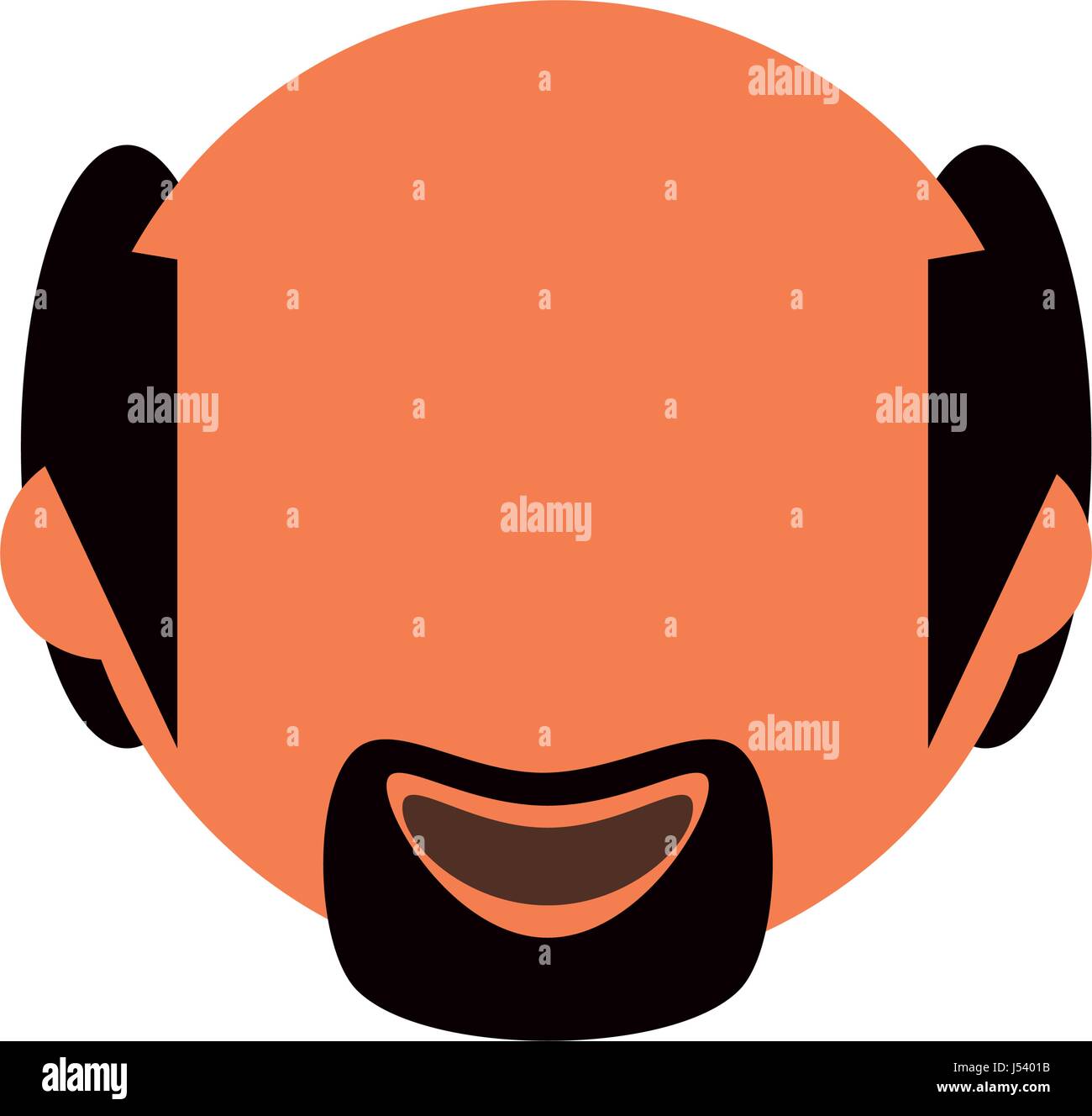Bald Head Stock Vector Images - Alamy