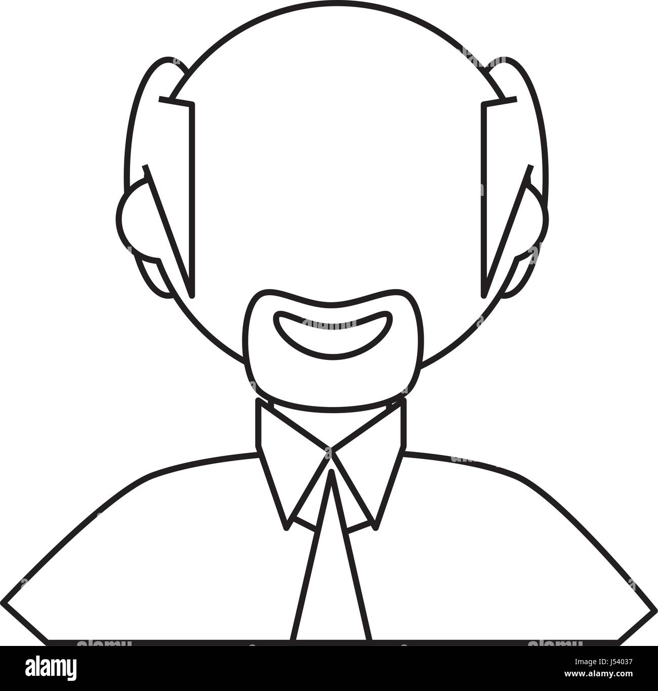 adult male bald head Stock Vector Image & Art - Alamy