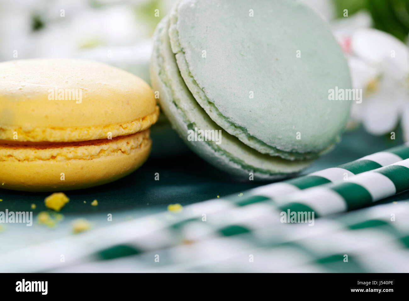 Variation of yummy macaroons Stock Photo - Alamy