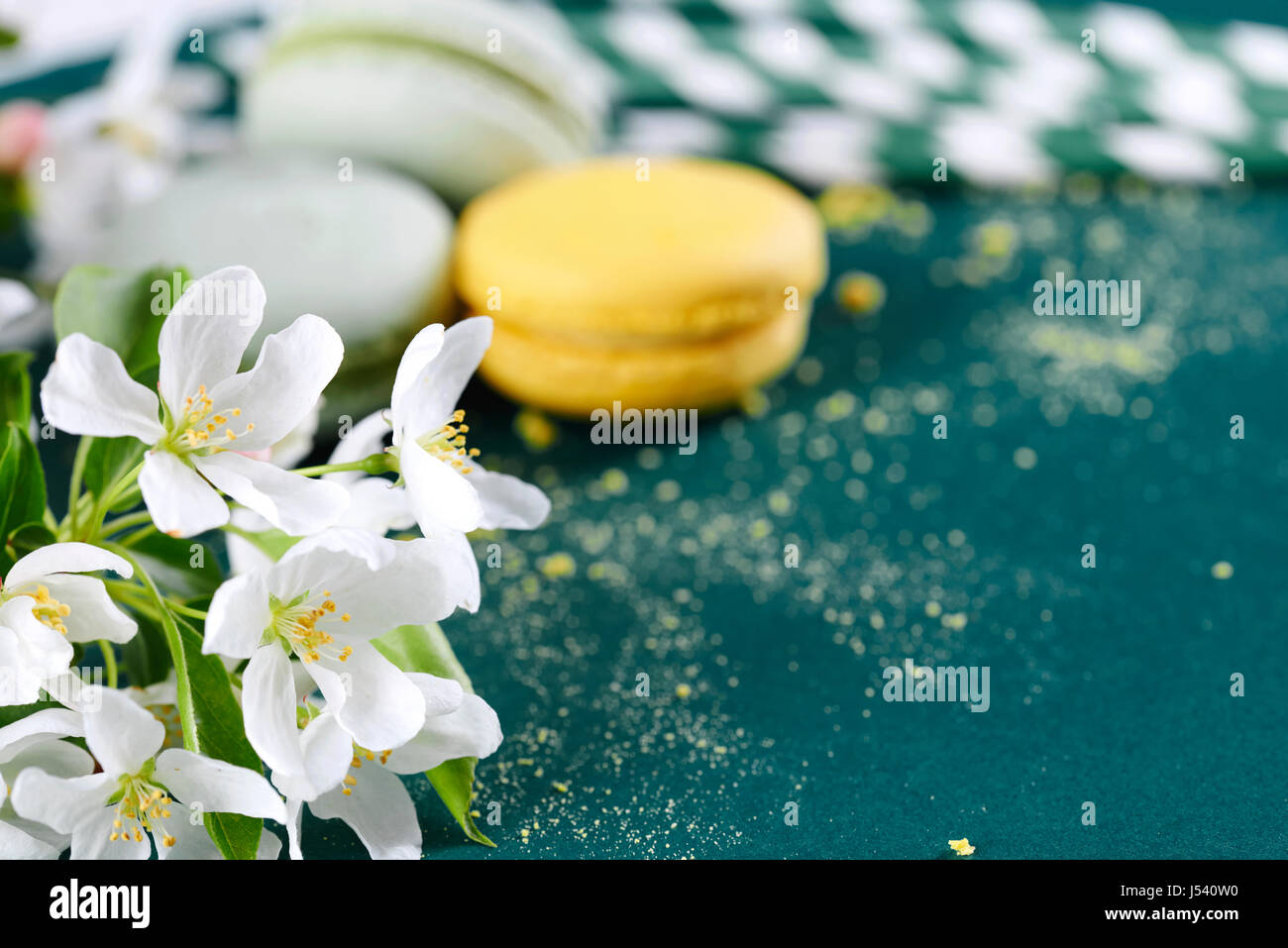 Top view of cherry blossom Stock Photo - Alamy
