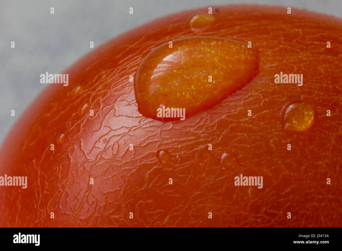 water drop on fresh picked up tomato Stock Photo - Alamy