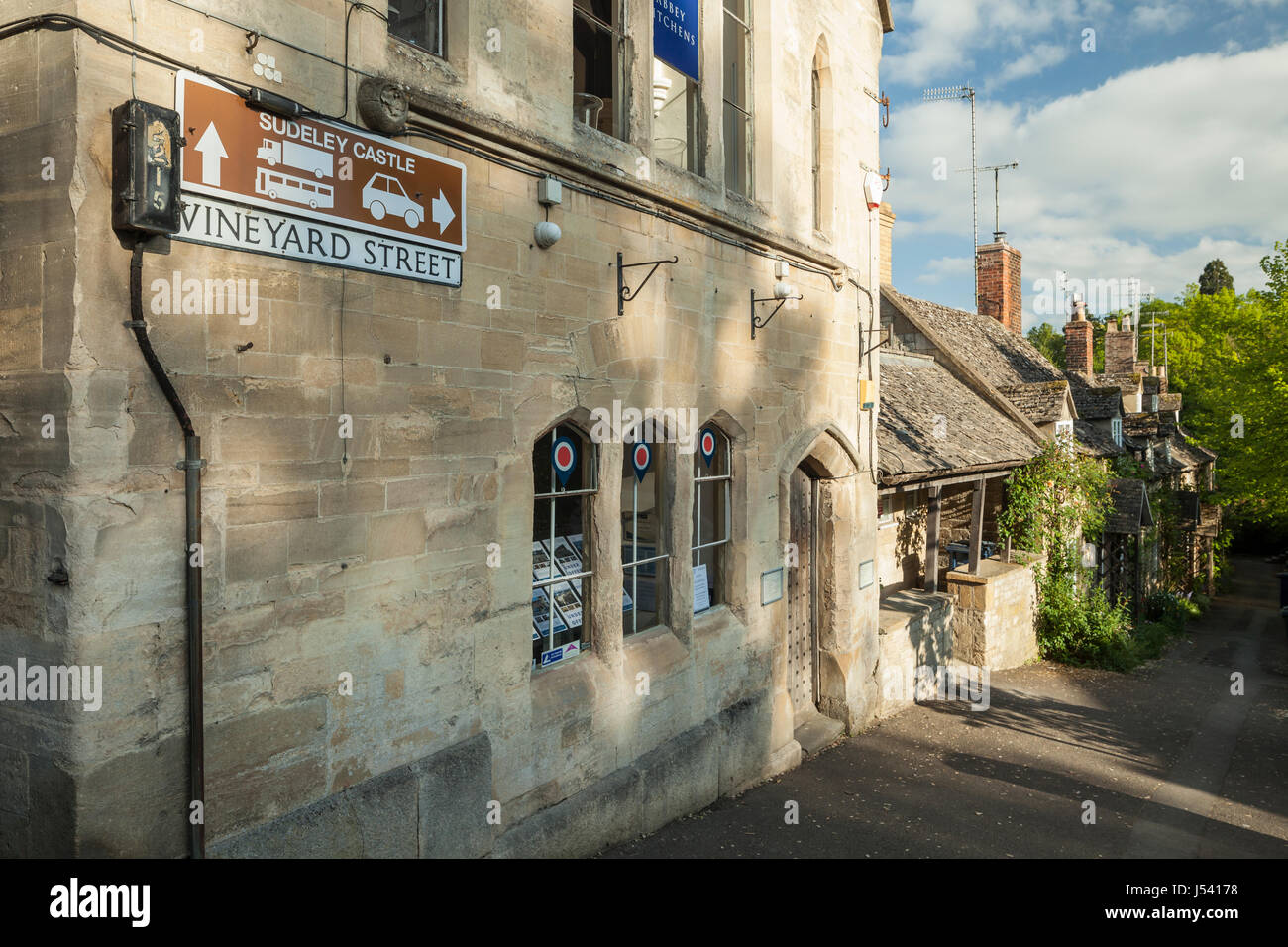 Spring afternoon in the small Cotswold town of Winchcombe ...