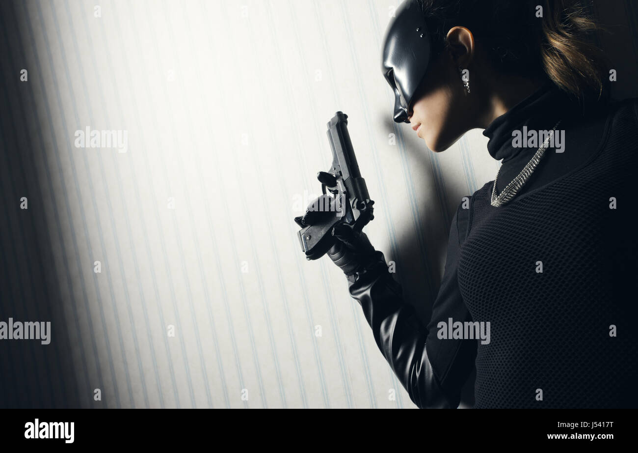 Theif Girl Wearing Black