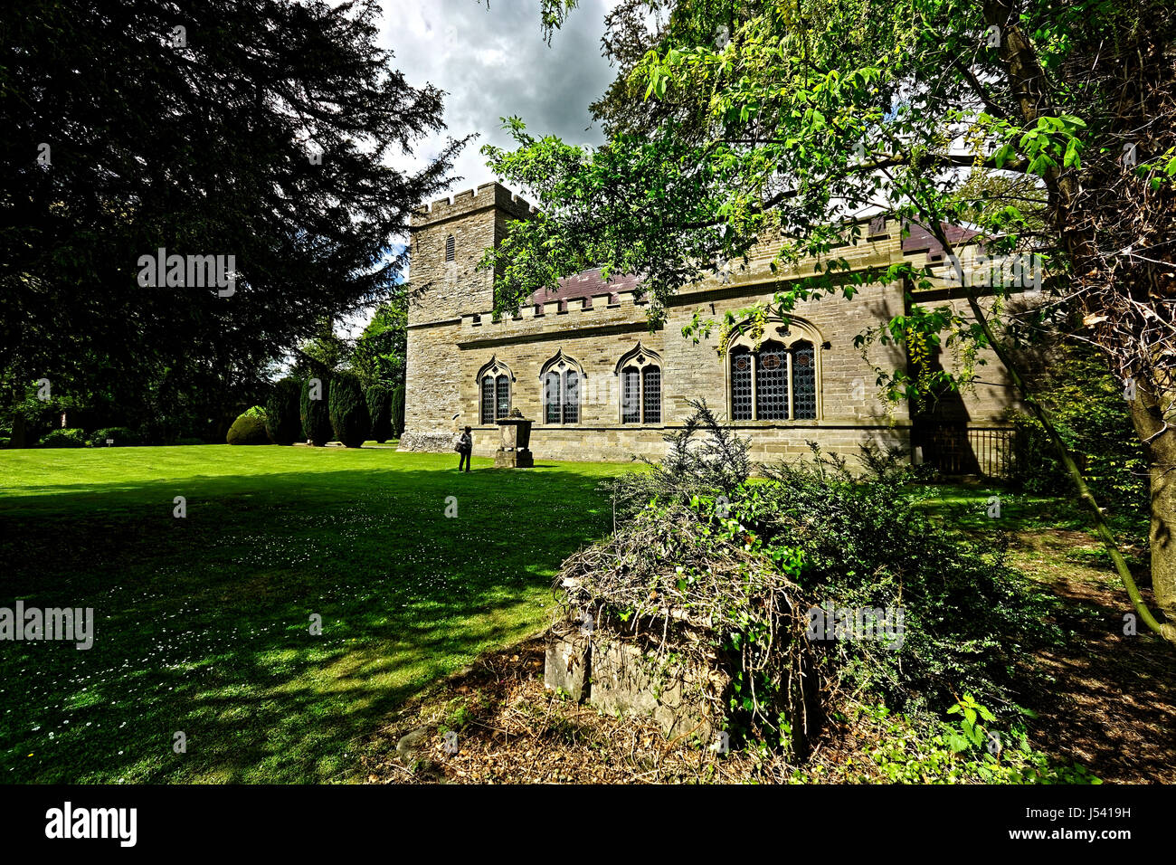 Shobdon Church in Herefordshire, is a dascinating church with bright ...