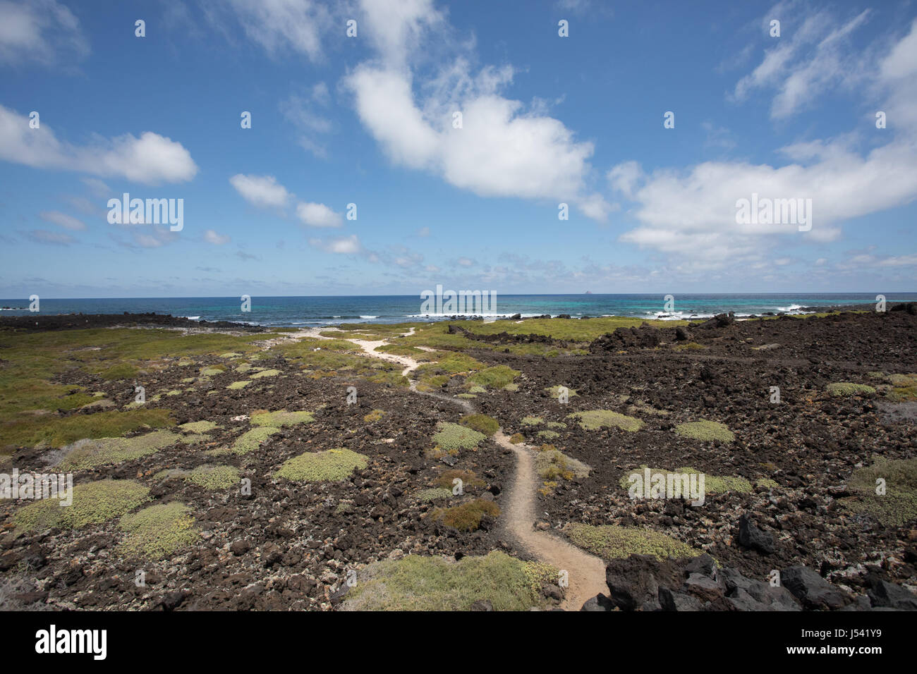 There are some nice sandy beaches north of Lanzarote Stock Photo - Alamy