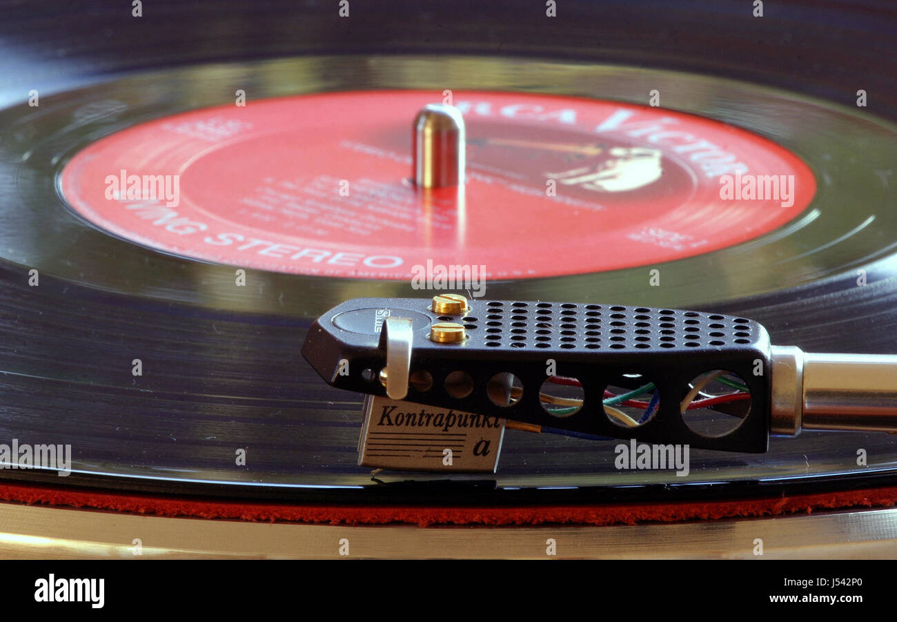 Long record player hi-res stock photography and images - Alamy