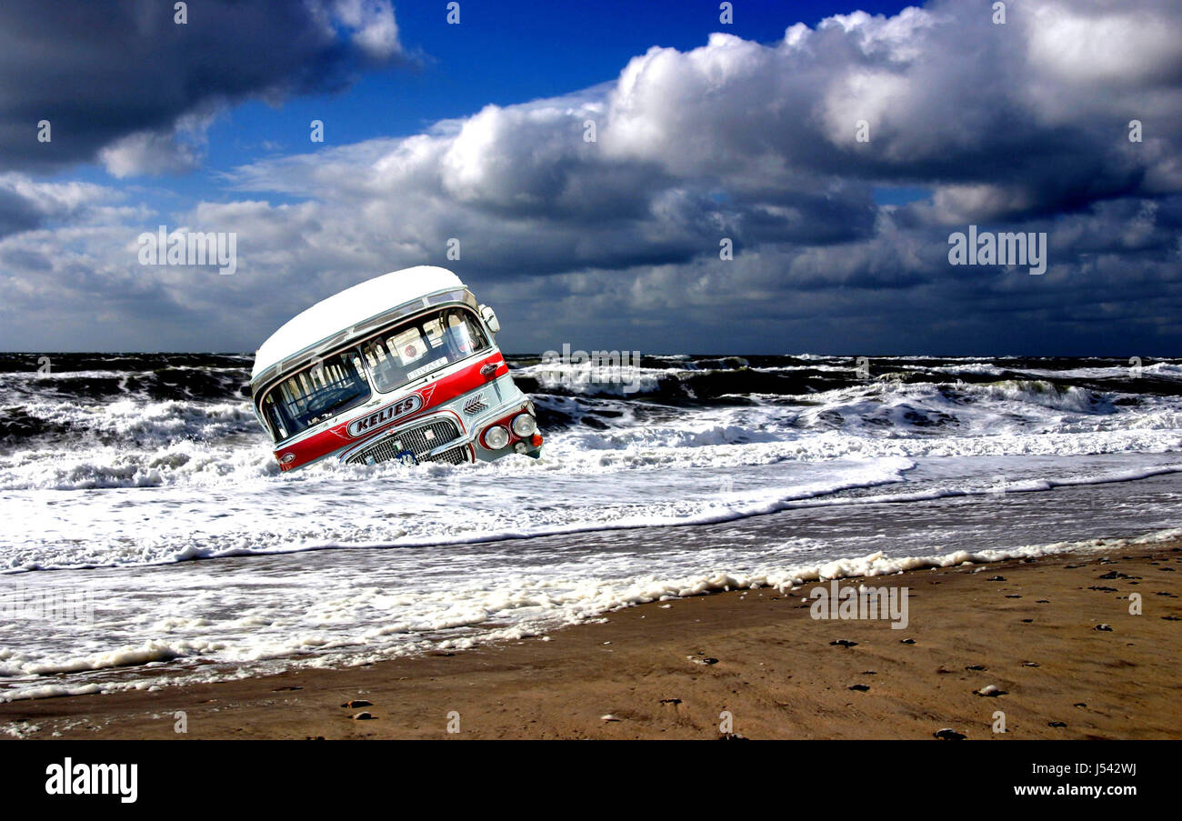 beach seaside the beach seashore waves photo composition go down ...