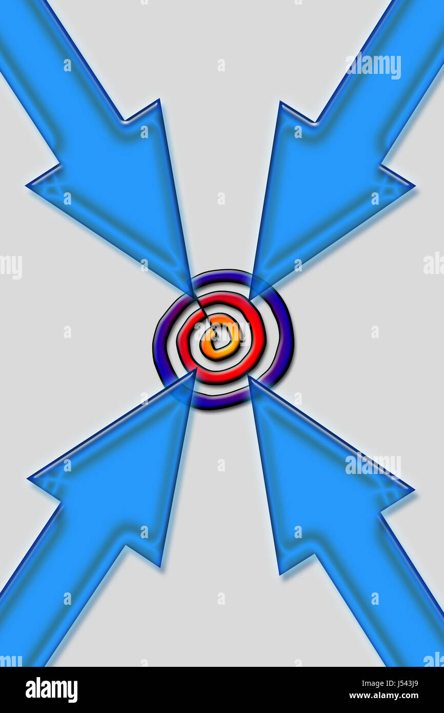 indicate show centre direction aim goal circle orientation darts arrows ...
