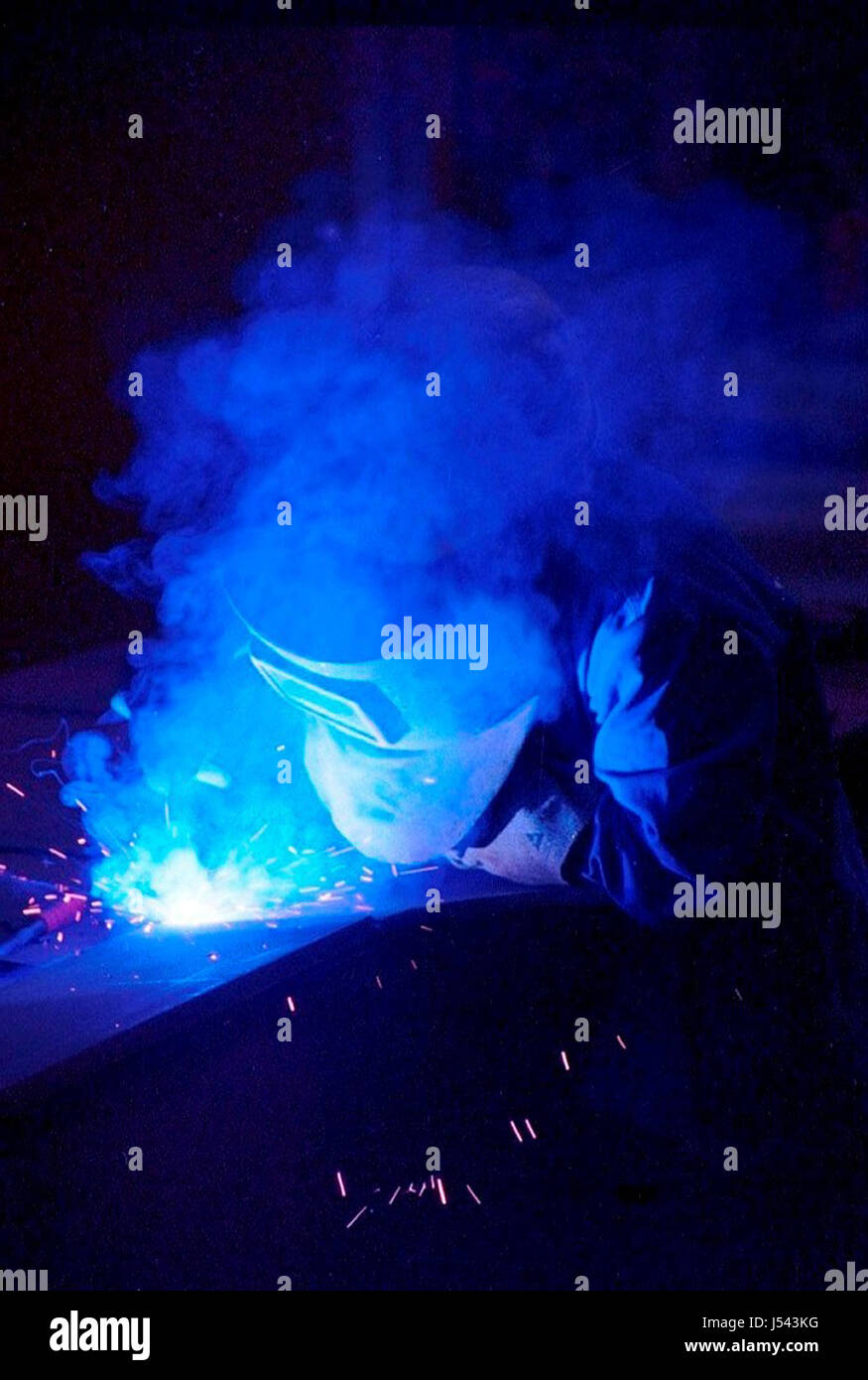 the blue light Stock Photo - Alamy