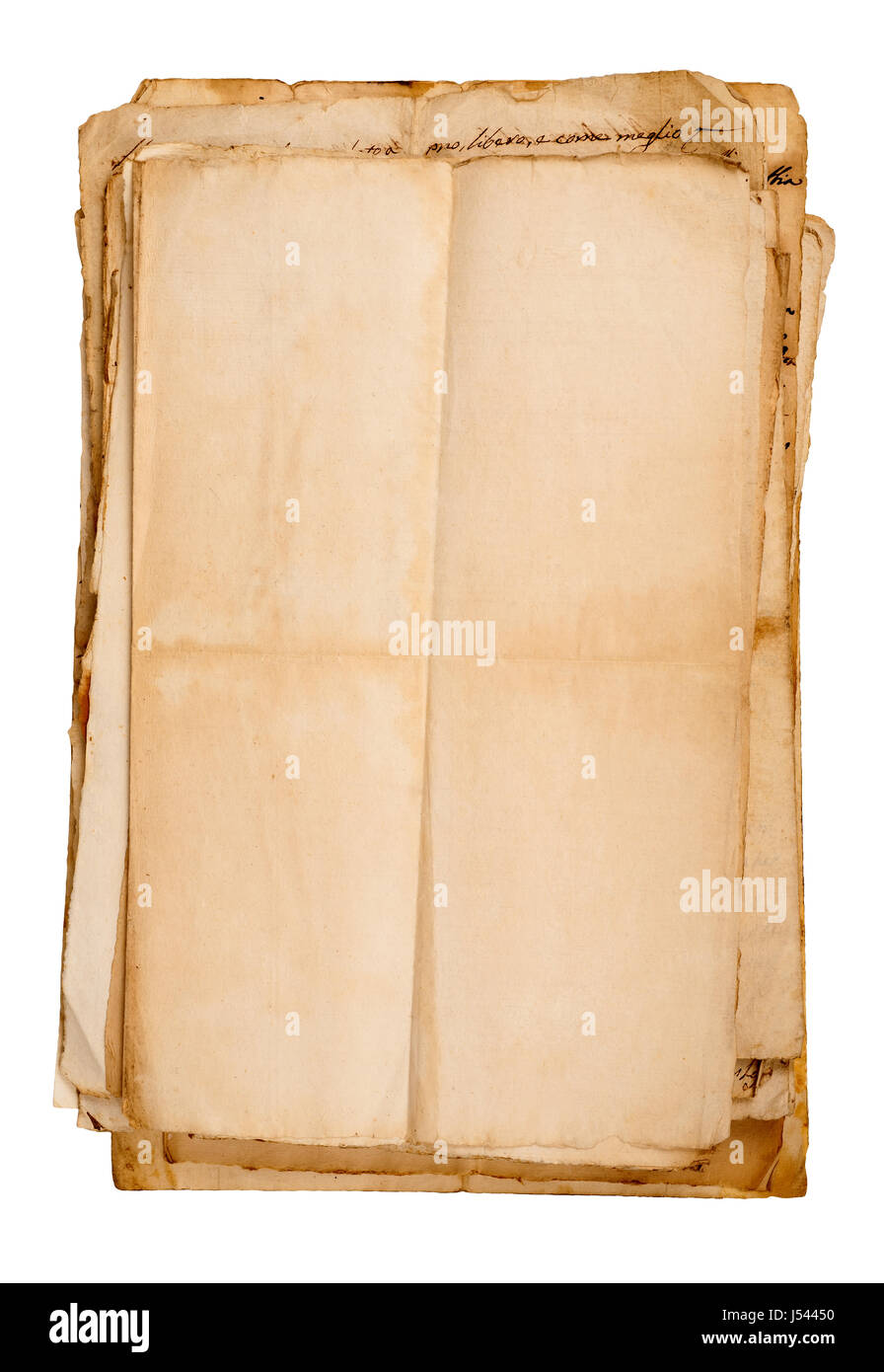 Sheets stack isolated on white Stock Photo - Alamy