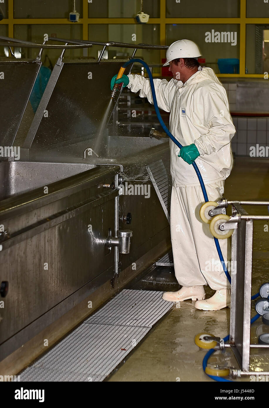 cleaning the cauldron Stock Photo - Alamy