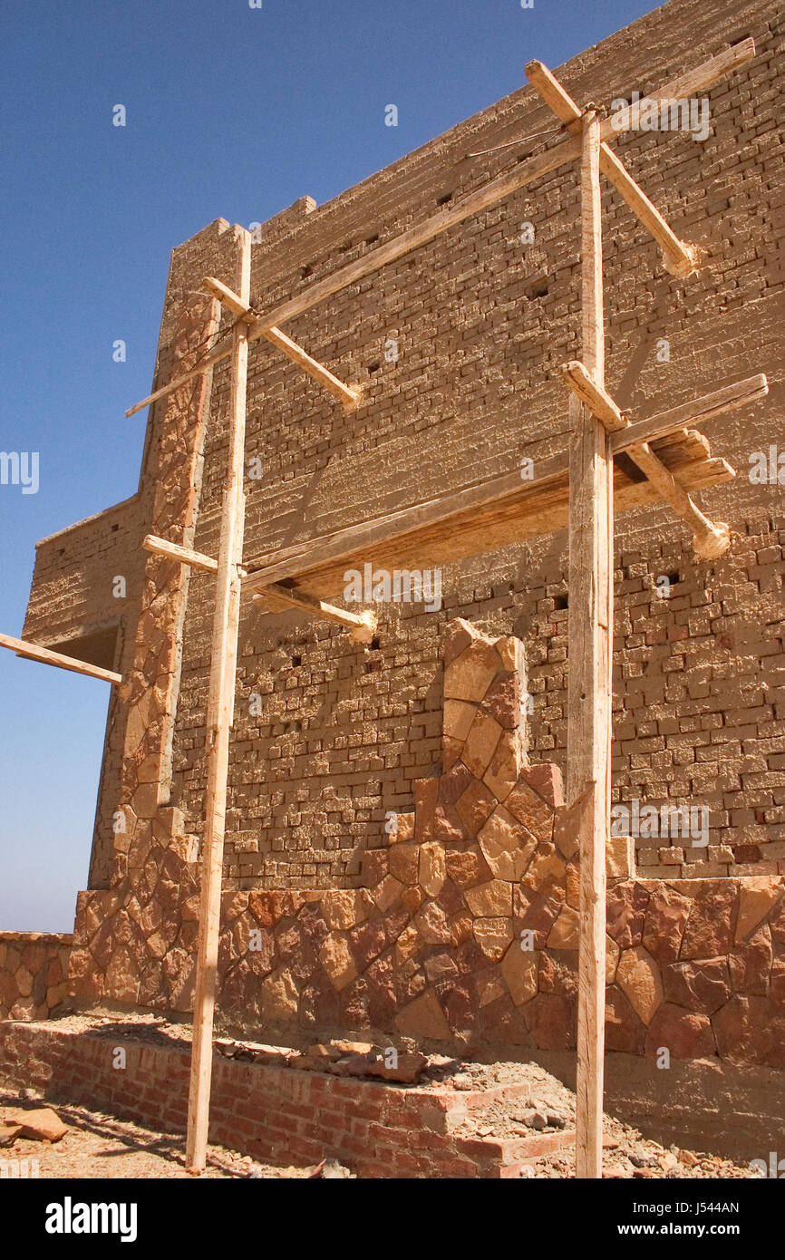 scaffolding in egyptian Stock Photo - Alamy