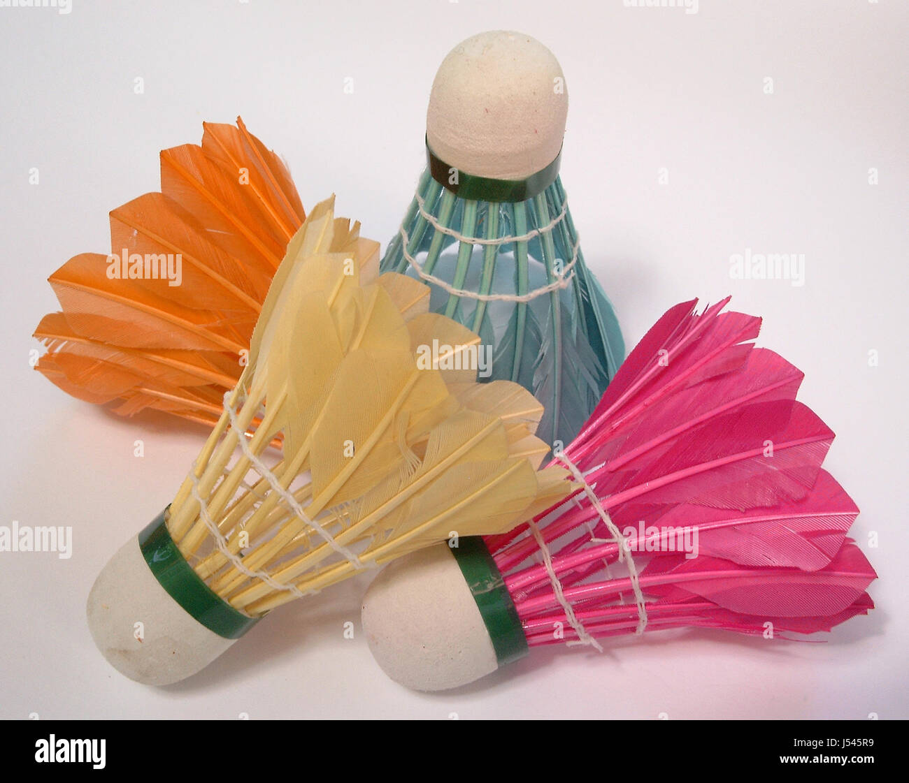 Colourful shuttlecocks hi-res stock photography and images - Alamy