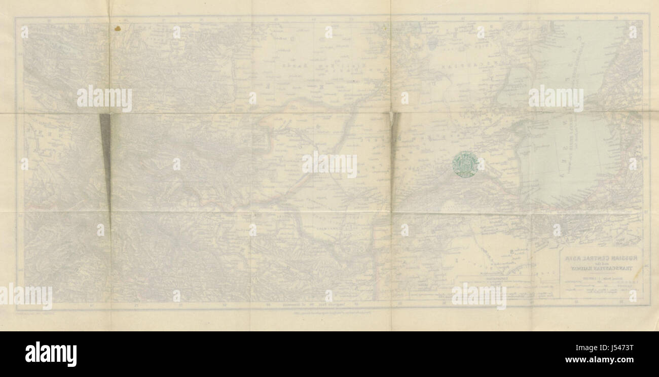 Asia map 1890 hi-res stock photography and images - Alamy