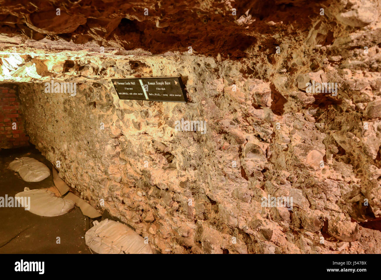Colchester Castle Vaults, Colchester, Essex, England, UK Stock Photo ...