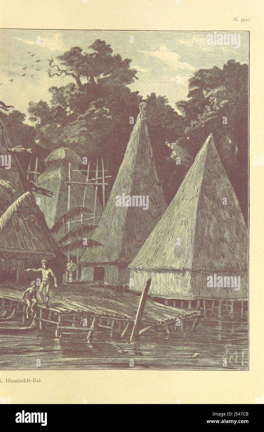 A historical text detailing travels to Kaiser Wilhelm's Land (German ...