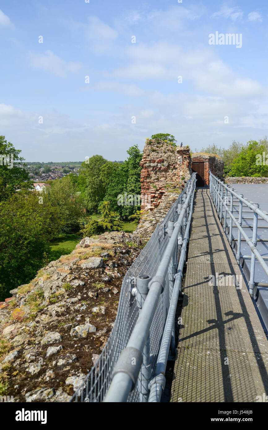 Colchester Castle Roof View, Colchester, Essex, England, UK Stock Photo ...